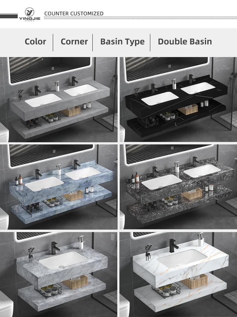 Sintered Stone Bathroom Vanity Hand Wash Basin for Hotels