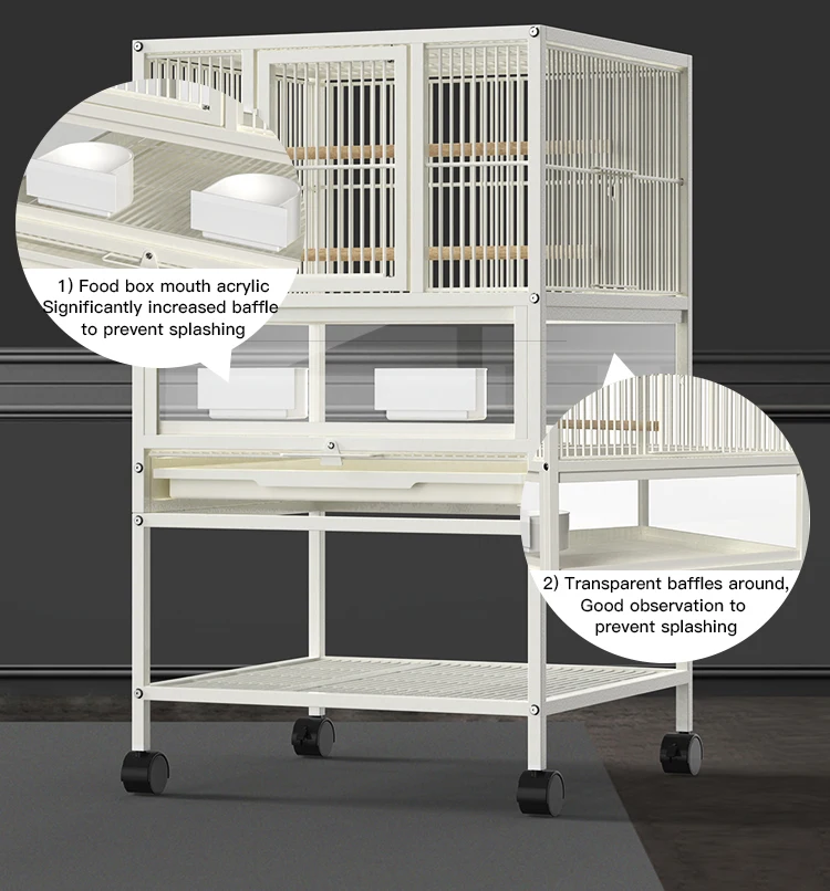 Wholesale Stackable Bird Cage Multi Layer Large Cage Bird Parrot Iron ...