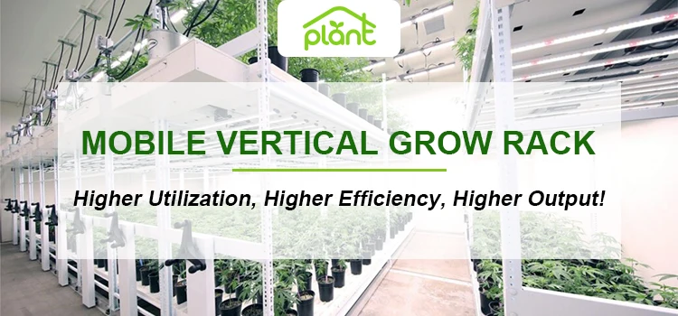 Mutil Level 4x8ft Grow Table Vertic Mobile Growing Racks Automated ...