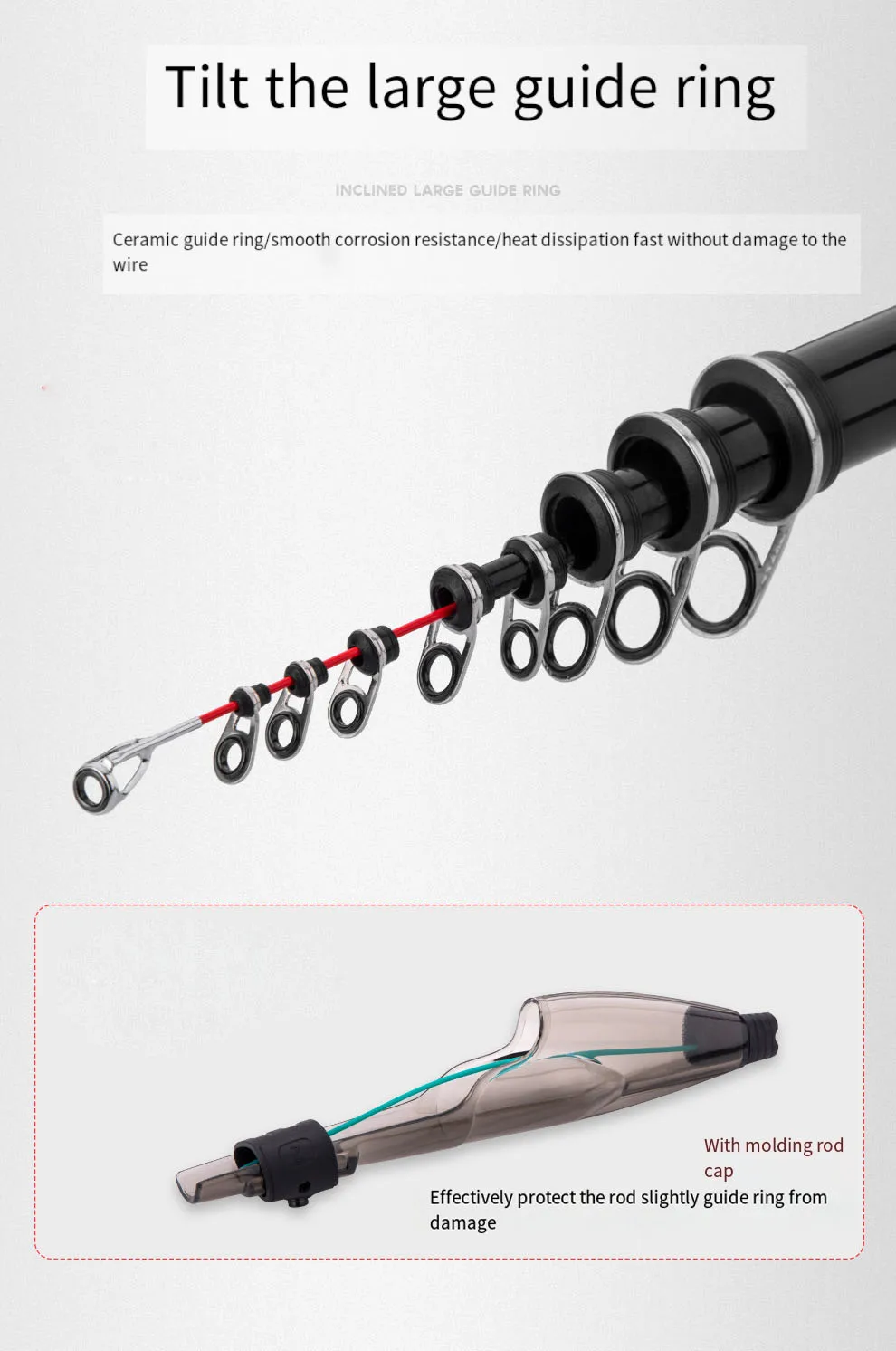 Ryobi Japan Full Parts 4-5 Section Carbon Lure Fishing Rod Spinning ...