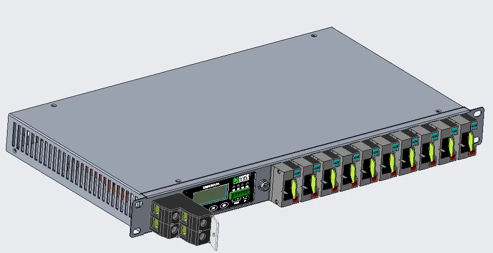 10-Channel Rackmount DC Smart Circuit Breaker Power Distribution Unit OEM