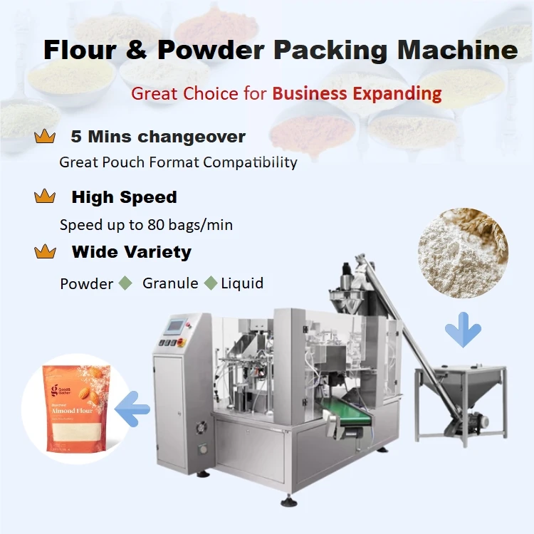 Factory Multifunction 1kg Rotary Protein Powder Premade Pouch Filling ...
