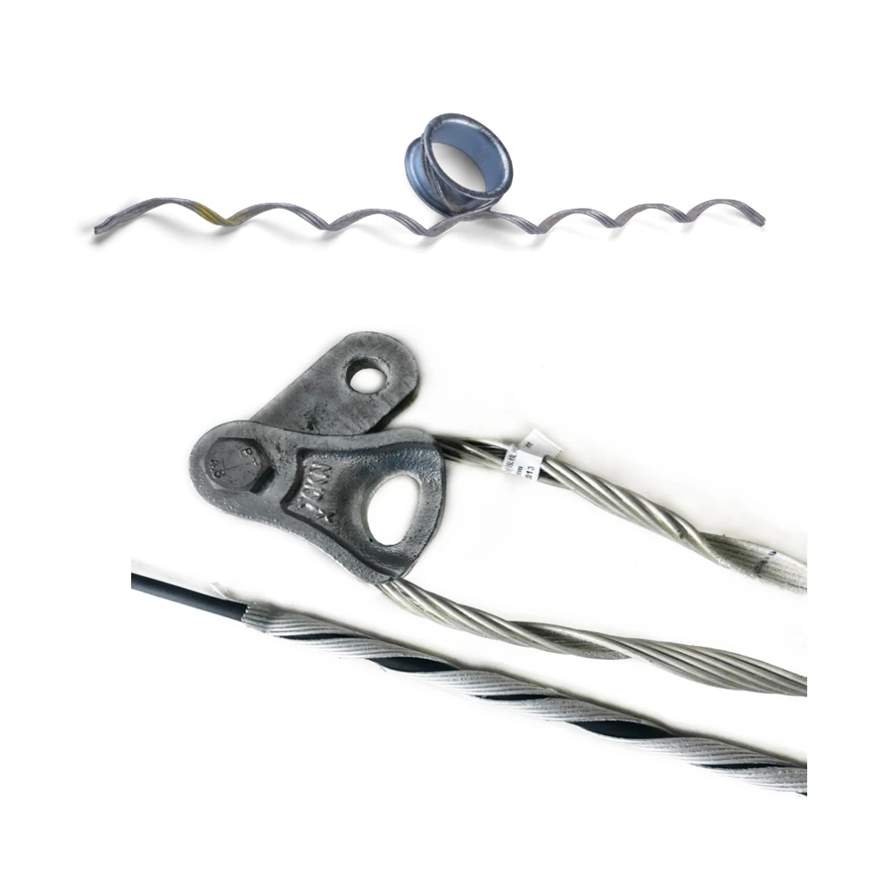 Helical Tension Wire Clamp Armour Rods Double Suspension Dead End Guy ...