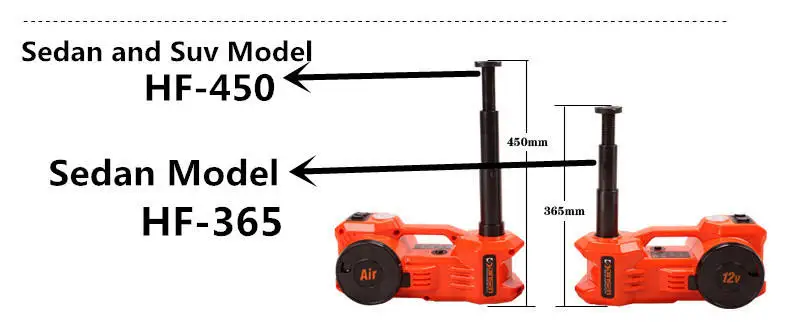 Hf045 New 3 In 1 Car Electric Jack Dc12v 5t New Car Jacks Compressor ...