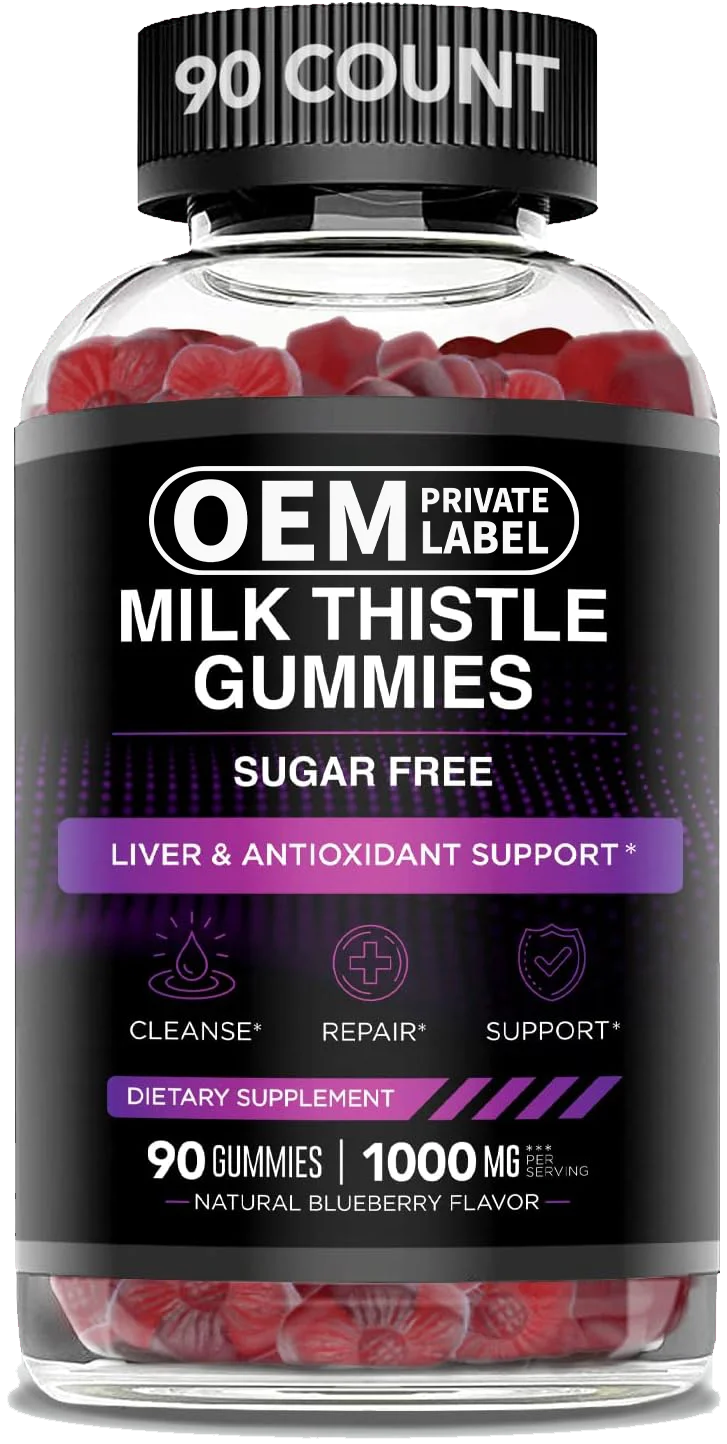 Oem Milk Thistle Gummies Vitamin Herbal Supplement Immune System ...