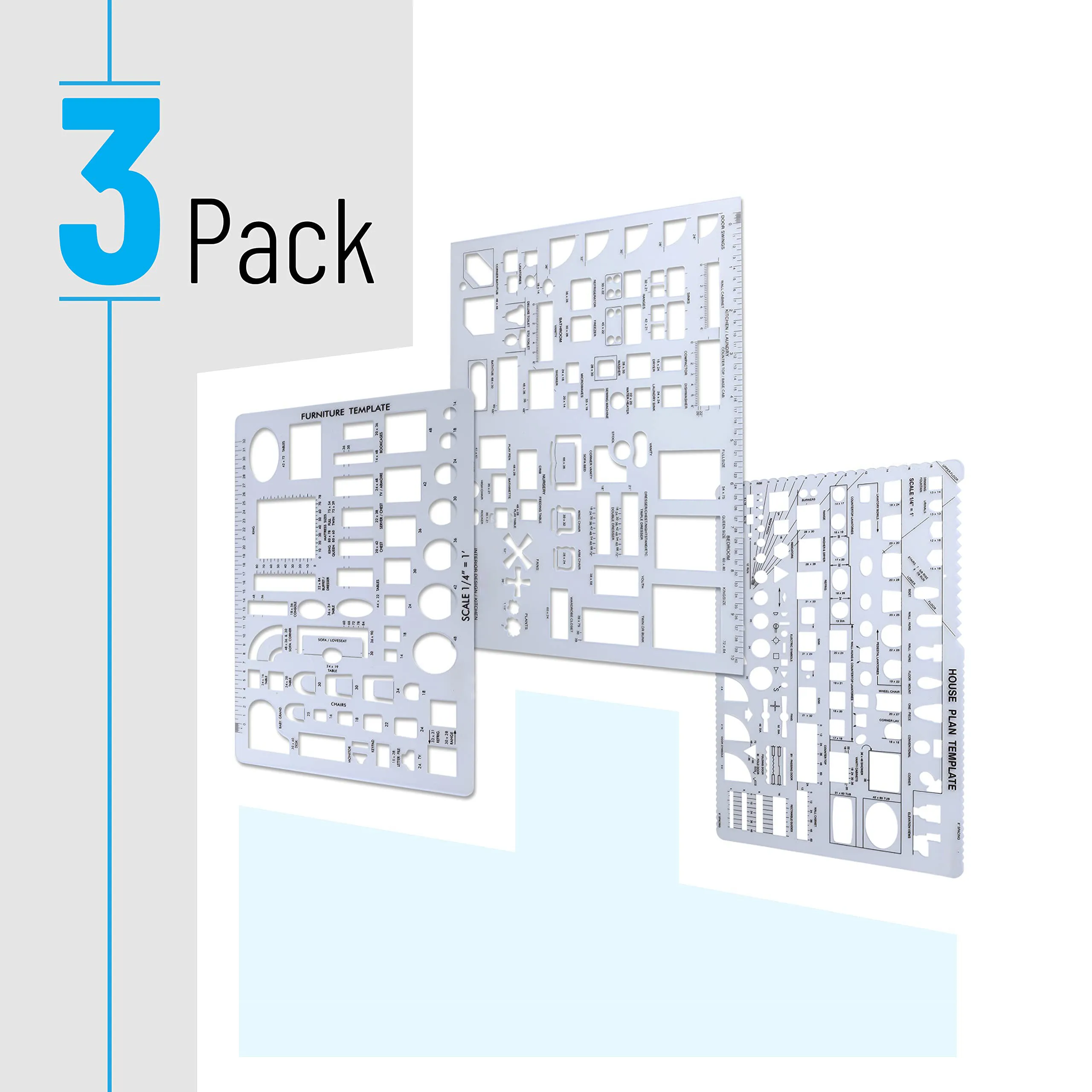 Bview Plastic Drawing Template Ruler House Plan Interior Design and ...