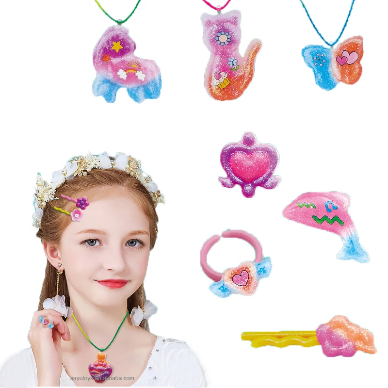 SY DIY Beauty Tools Children Jewelry Sets Necklace Bracelet Kids ...