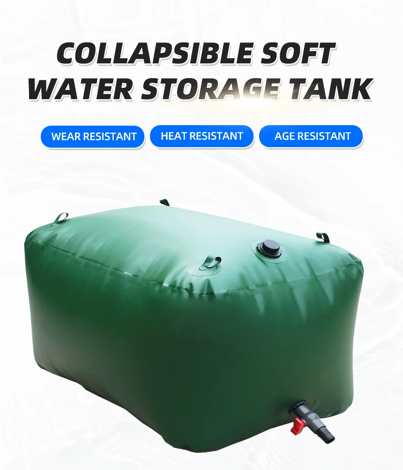 Agriculture Rectangular Flexible Water Storage Tank Collapsible Soft ...