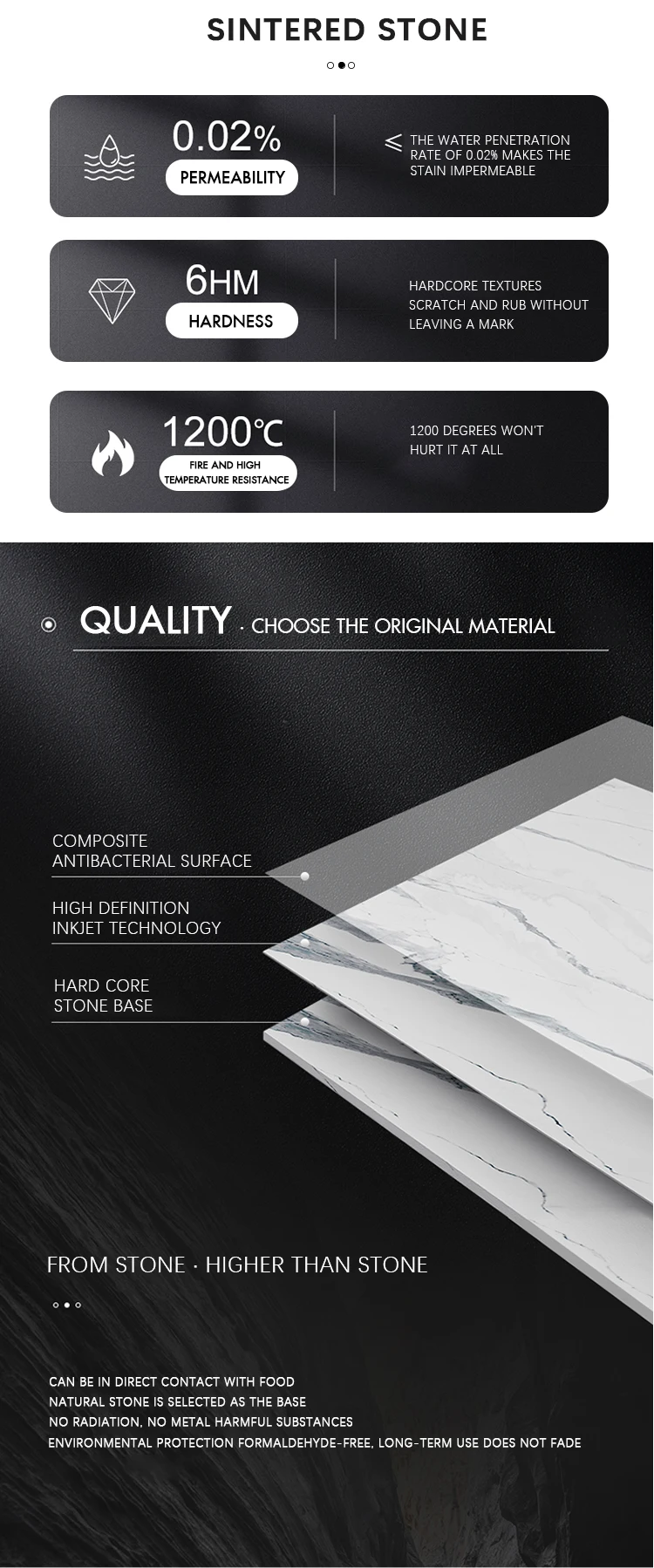 High Glossy Interior Sintered Stone Hotel Porcelain Tiles Polished ...