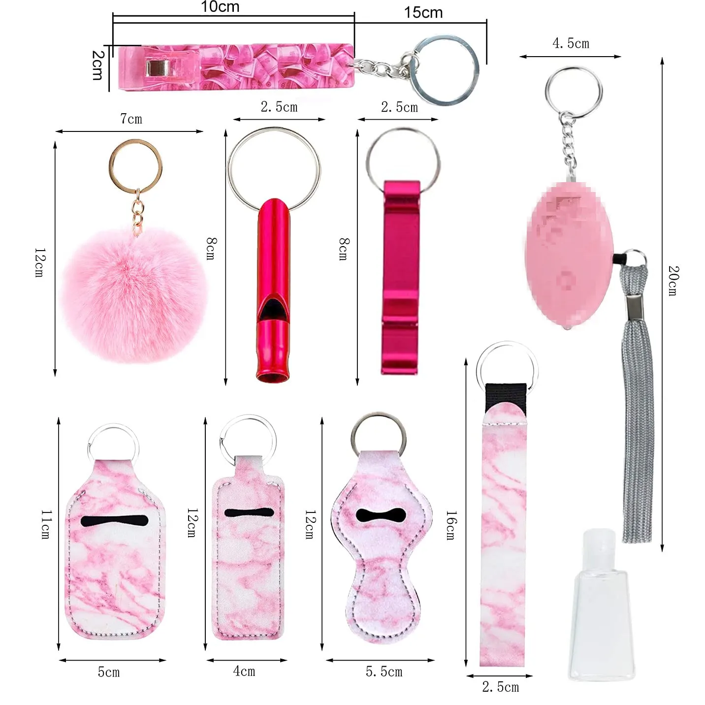 New Product Gift Self Defense Keychain Set Products Safety For Woman ...