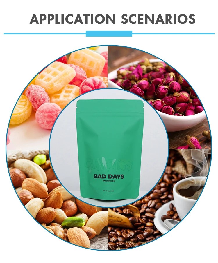 1/8 Oz Cookie Edibles Mylar Bag Zip Lock Gummies Jelly Packaging ...