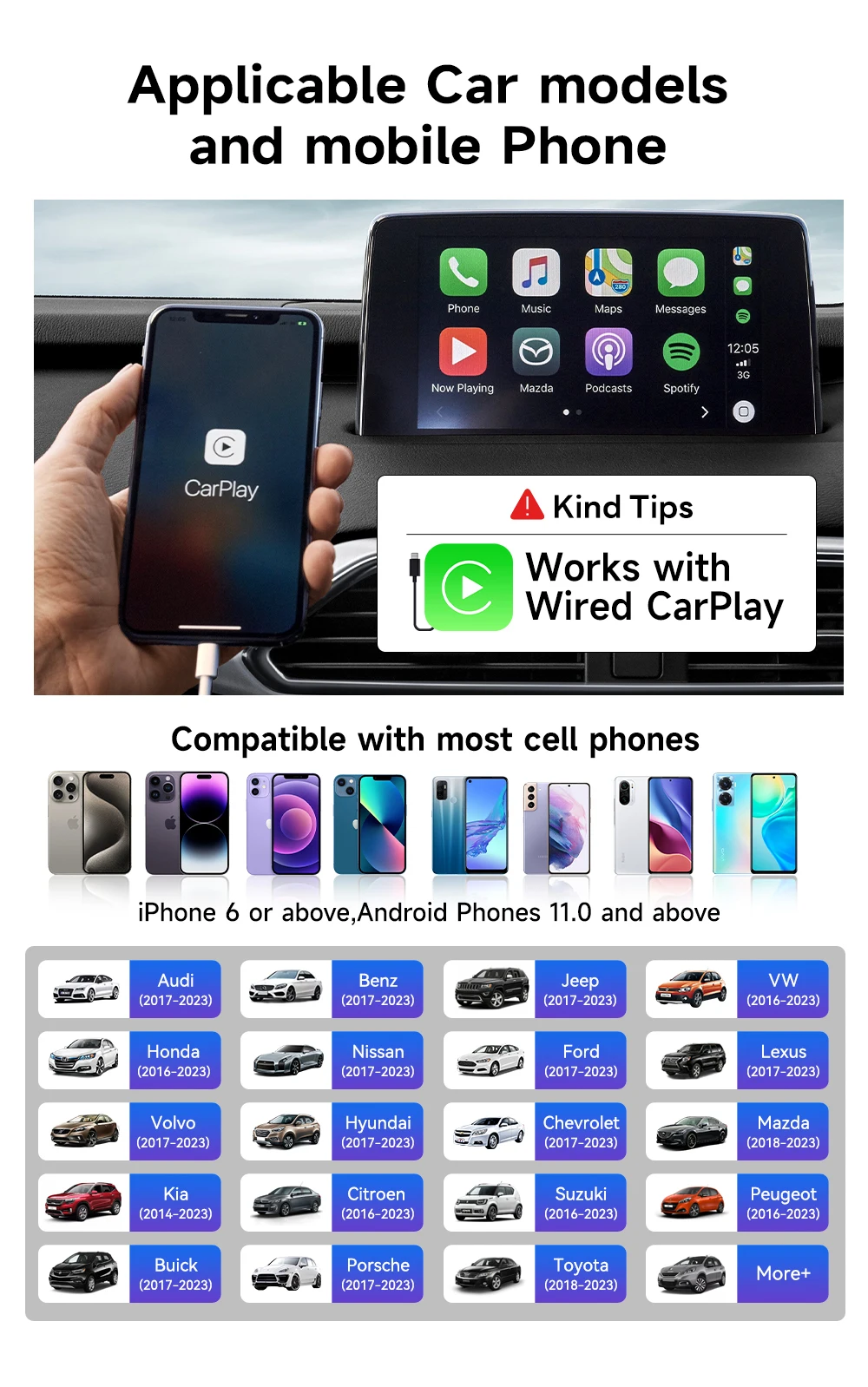 OEM Carlinkit Wireless Carplay Android Auto Car Black Box 8G+128G ...