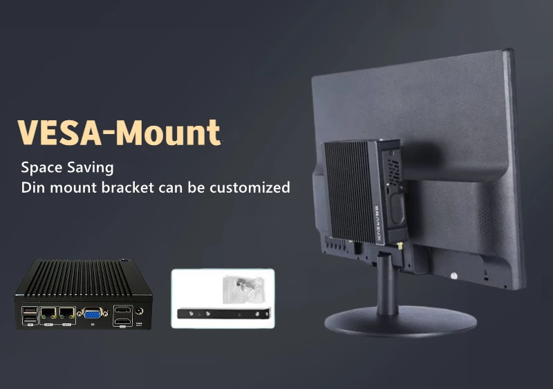 Ultra Compact Edge IOT Fanless Mini PC Workstation N3150