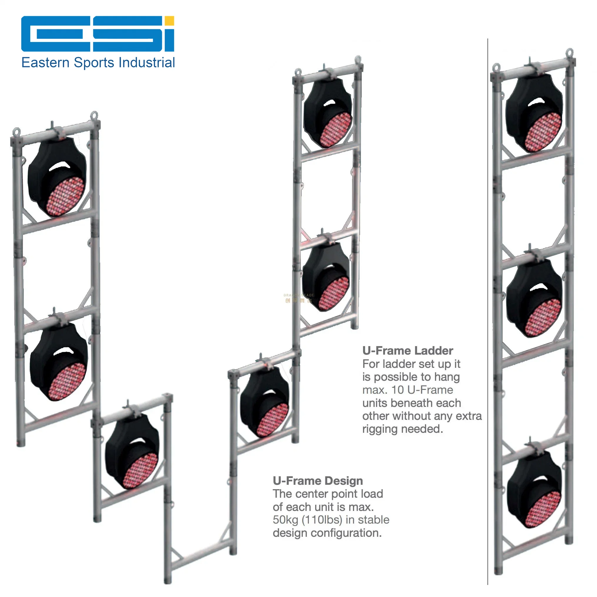 Esi -frame-modular-lighting-truss-aluminum U-drop-torm Modular-truss - Buy U-frame Truss u-totem ...