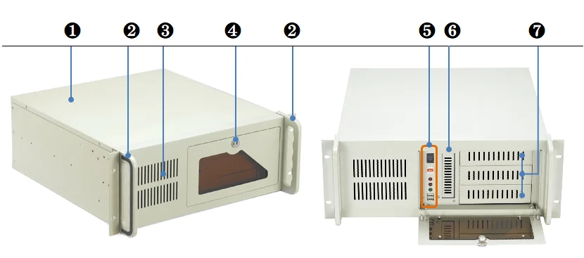 4U Server Chassis PCI Slot ATX Rack Mount Hard Disk 4U Server Case ...