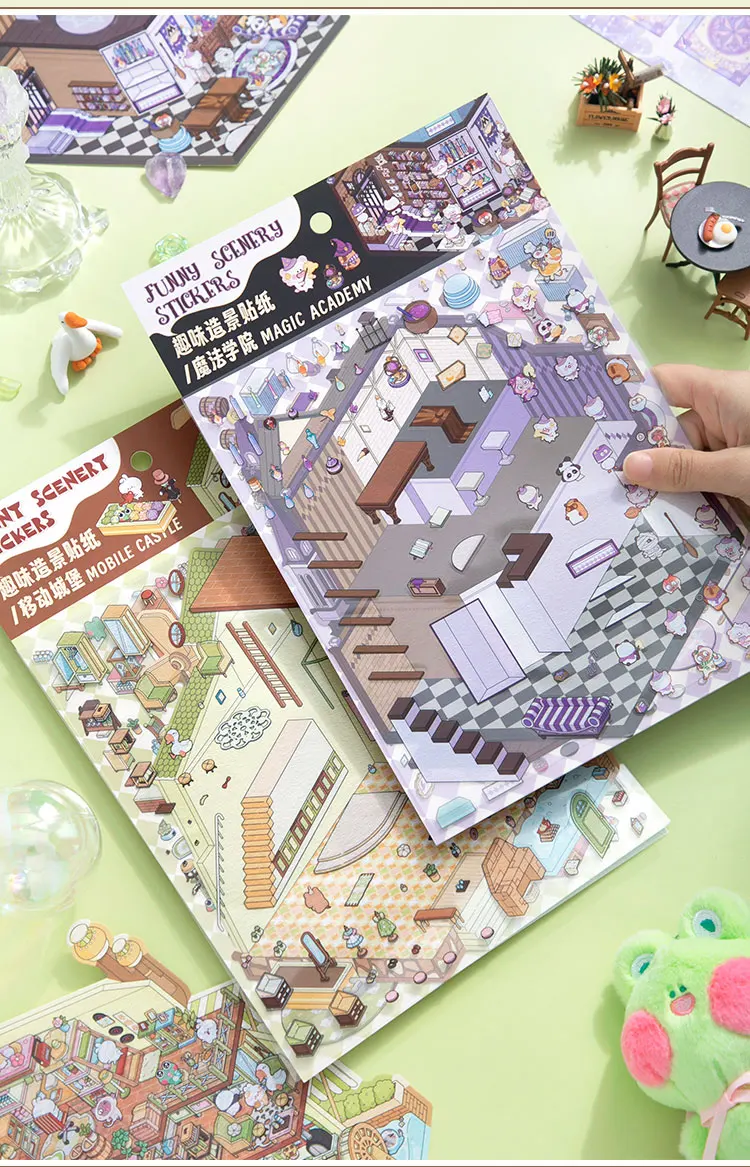 SIMNO Cute Cartoon Transparent Stickers - DIY Fun!