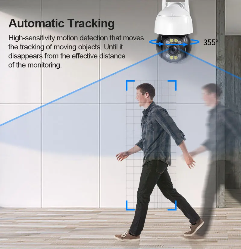 Sectec IP Camera - QC2 Camera with 5MP, Night Vision, & Two-Way Audio