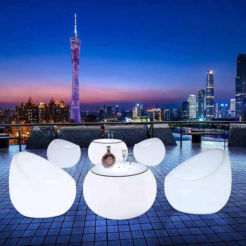 Modern Simple Design Glowing Led Bar Furniture Led Light Up Bar Table ...