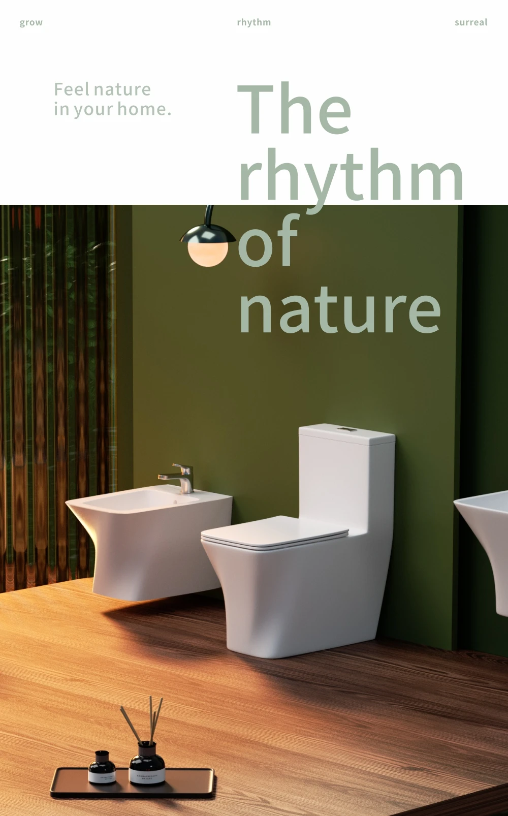 Customizable Color Sanitary Ware Matt Black Wall Hung Basin and One ...