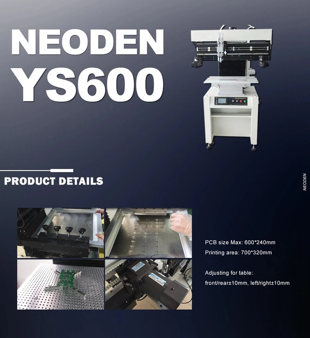 YS600 Semi Automatic SMT Solder Paste Printer - LED