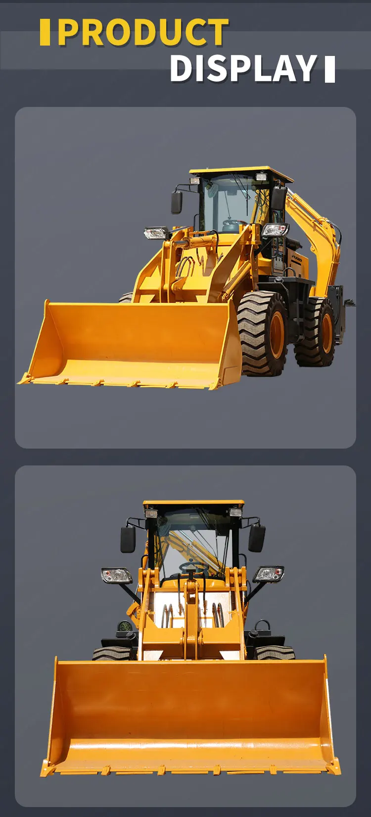 Mini 4x4 Backhoe Excavator Loader Four-wheel Drive Hydraulic Backhoe ...