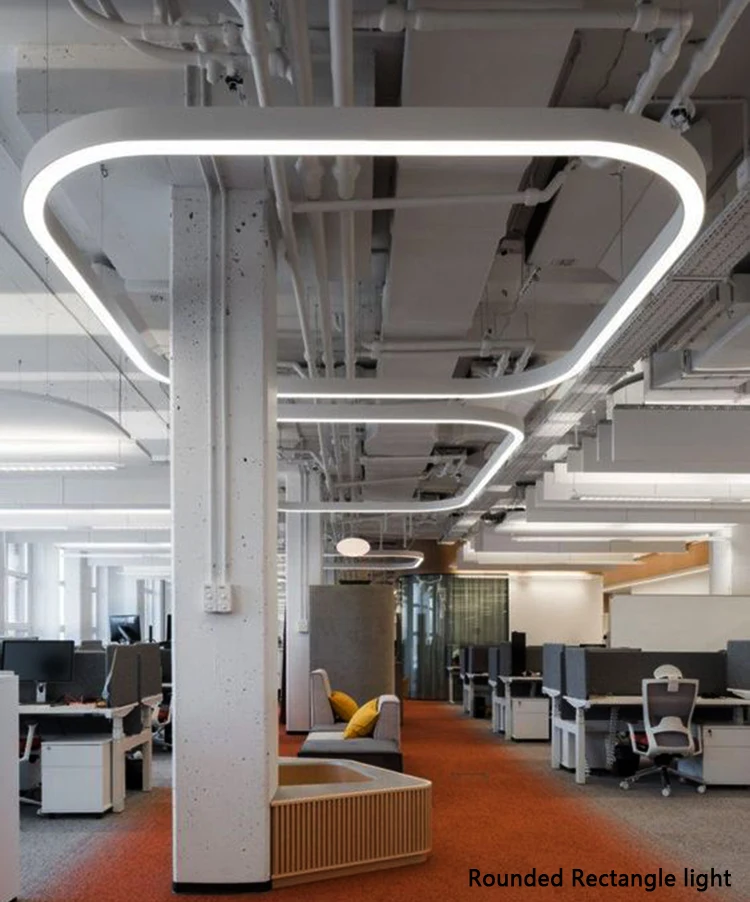 Curved Profile Led Linear Light System Linkable Surface Mounted Pendant ...