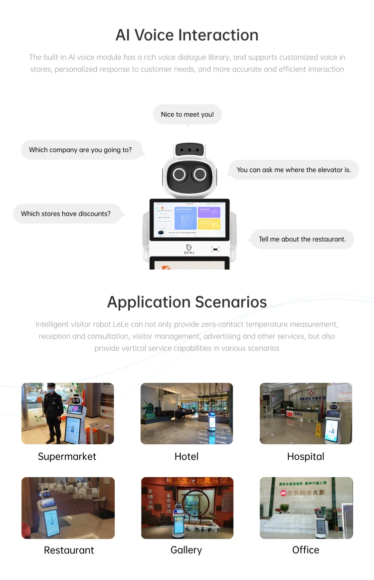 Intelligent Concierge Robot - Hotel Info & Vip Reception