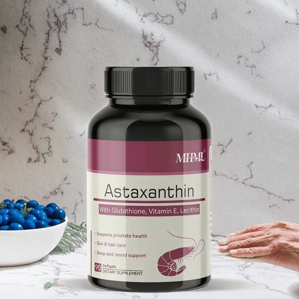 Astaxanthin Complex Peptides Capsules for Adults Providing Energy ...