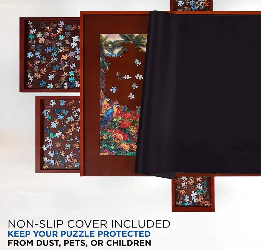 Oem Puzzle Board Rack Wooden Jigsaw Puzzle Table 6 Storage Portable ...