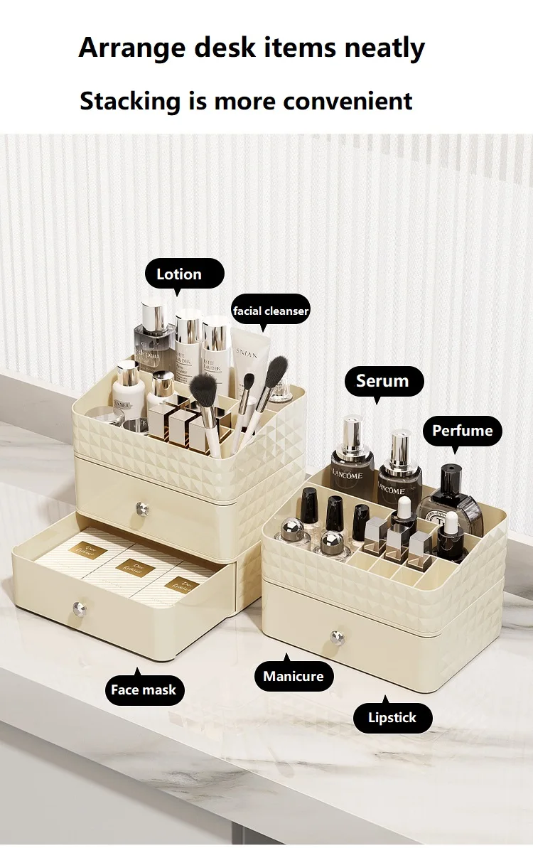 Beautiful And Generous Stackable Makeup Storage Box For Home - Buy ...