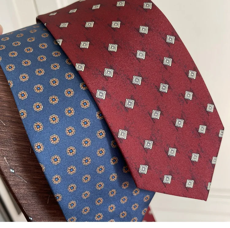 Vintage 8cm Floral Casual Neck Tie for Men - Korean Retro Style ...
