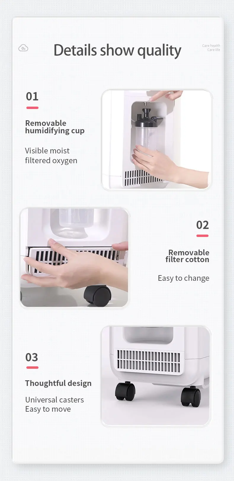 Small Portable Oxygen Concentrator Generator Concentrador De Oxigeno ...