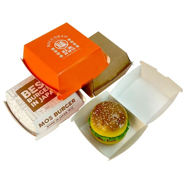 Custom Food Packaging Burger Box Chicken Packaging Fast Food Packaging ...