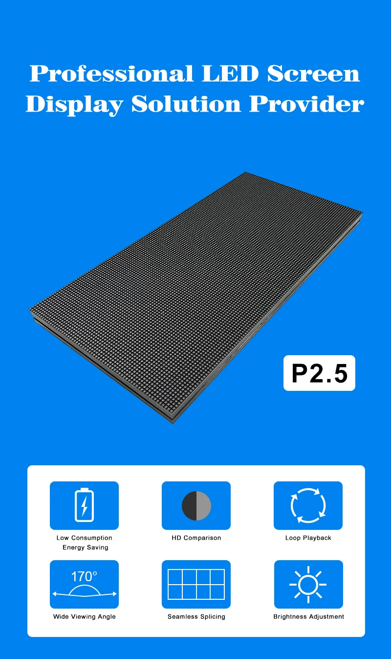 Indoor Fixed Video Wall Panel Pantalla Interior Display P2.5 Led ...