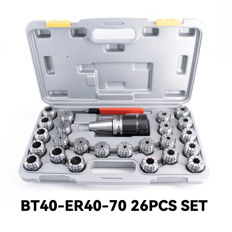 Precision CNC Milling Machine BT40 ER40 26PCS Collet Chuck Set with ...