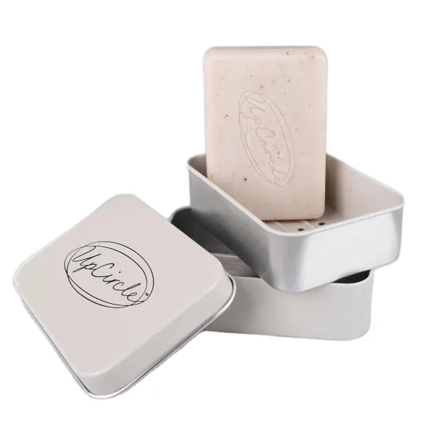 Custom Rectangle Empty Aluminum Soap Tin Can With Drainer Soap Aluminum ...