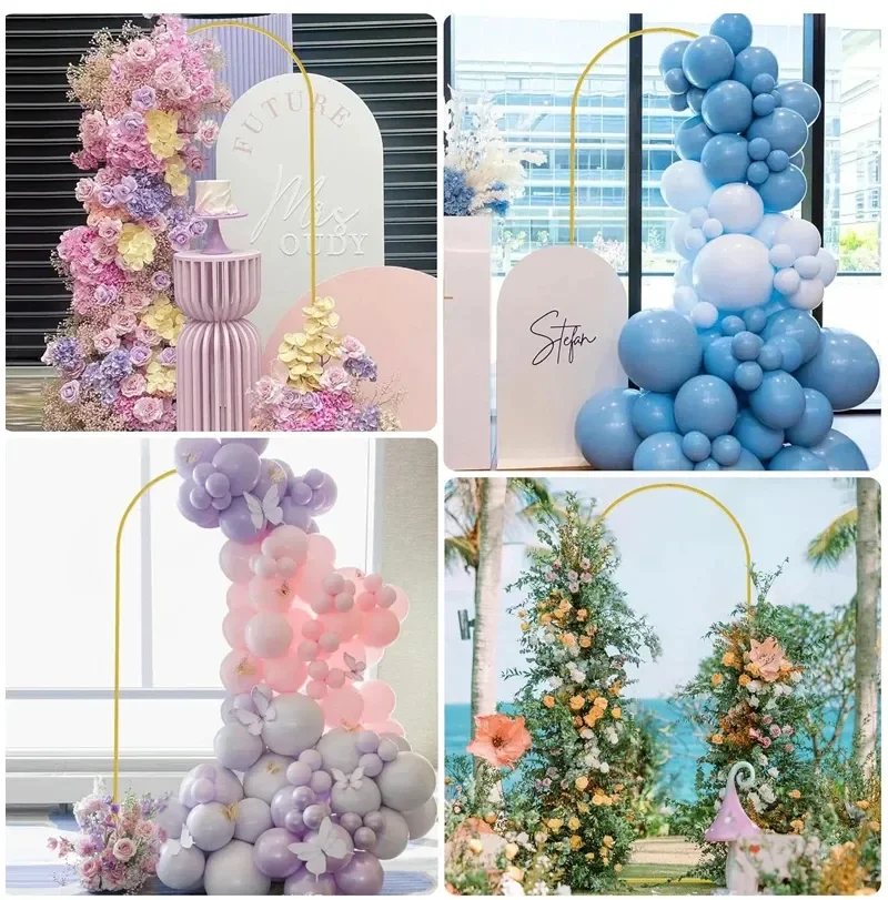 Metal Arched Balloon Frame Birthday Party Supplies Decoration Stand For ...