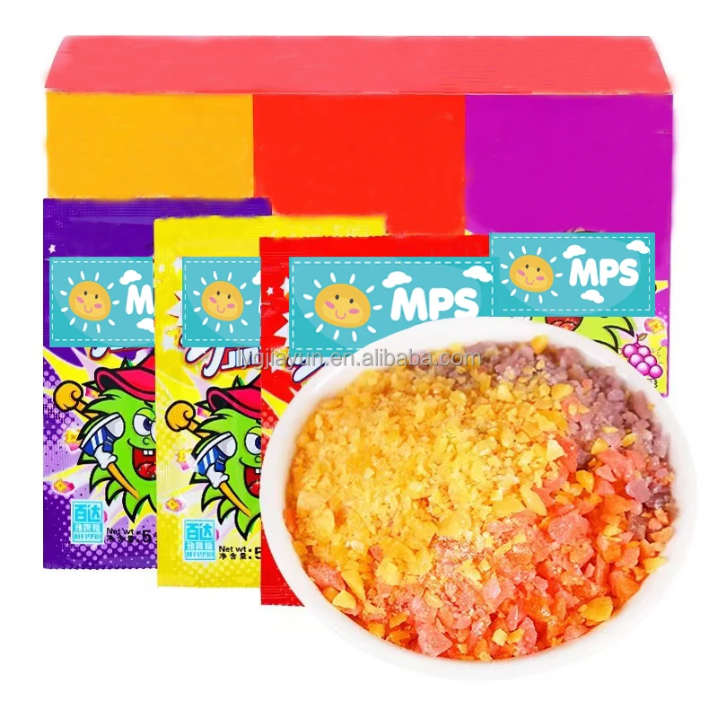 MPS Popping Candy Supplier Individually Wrapped Packs Fruit Flavored ...