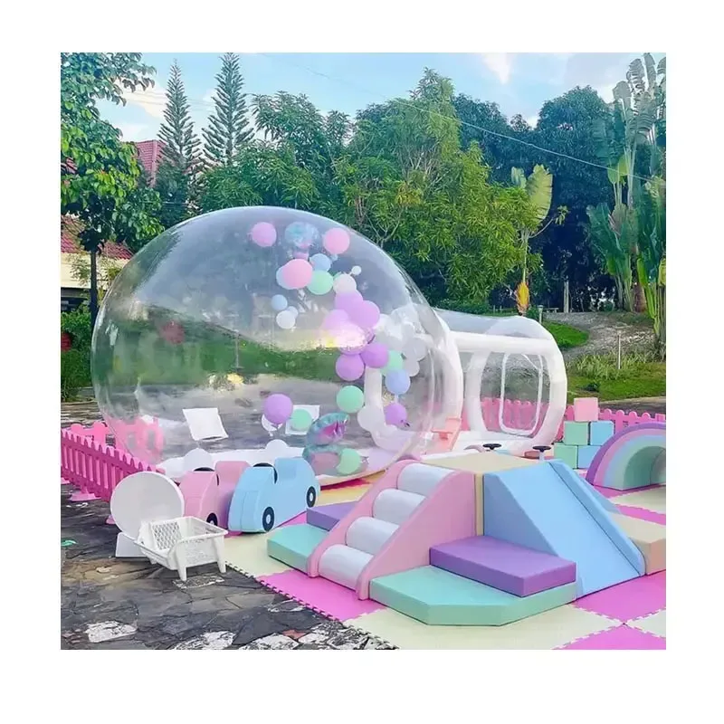 Bubble Bounce House Room Inflatable clear Domes Kids Tebt Bouncy Tent ...