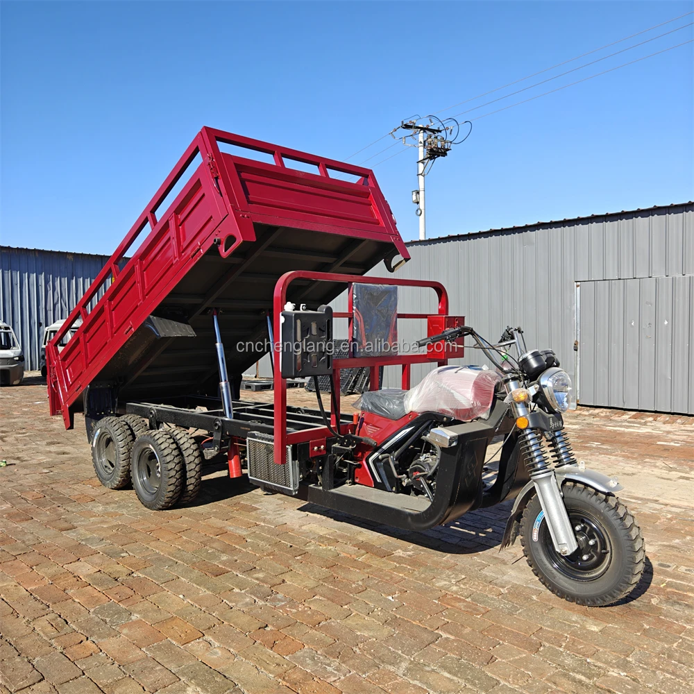 350cc Engine Vehicle with Long and Deep Dump Cargo Van 9 Wheel Truck ...