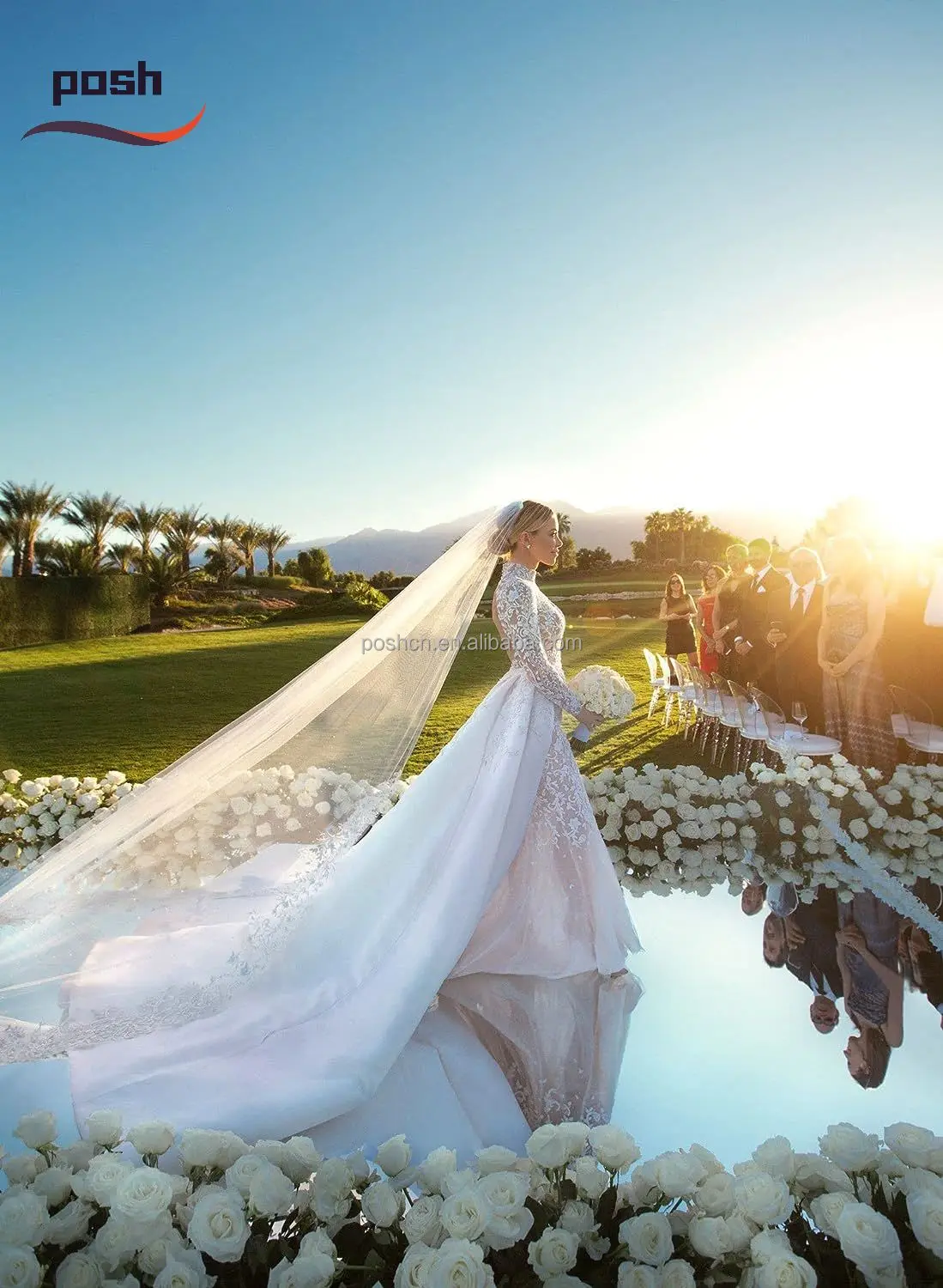 Mirror Wedding Carpet - Elegant Silver Thicken Aisle Runner