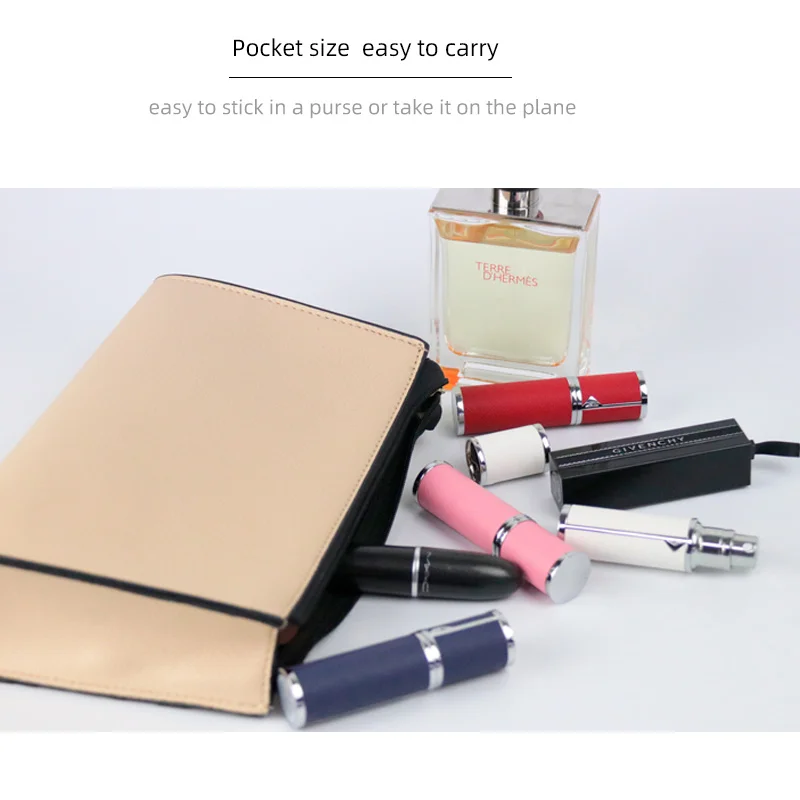 Empty Magnetic Case Perfume Atomizer Scent Clear Refill Spray Bottles ...