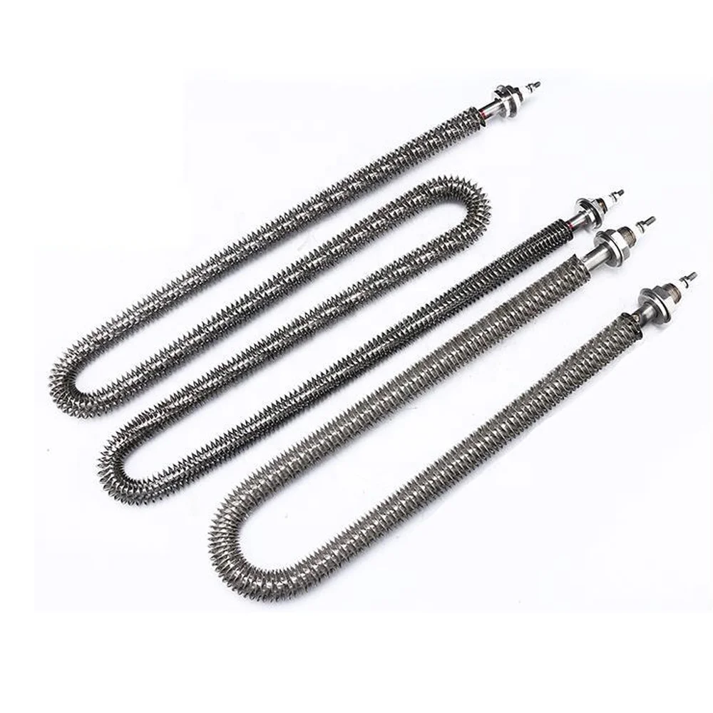 220volt Industrial electric finned tube 350w spiral air heater element ...
