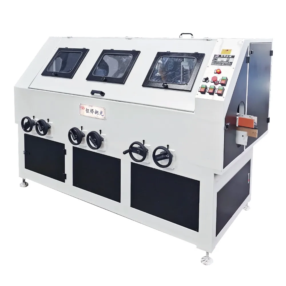 3 Heads Polish Tube Machine - Efficient Stainless Steel Finishing