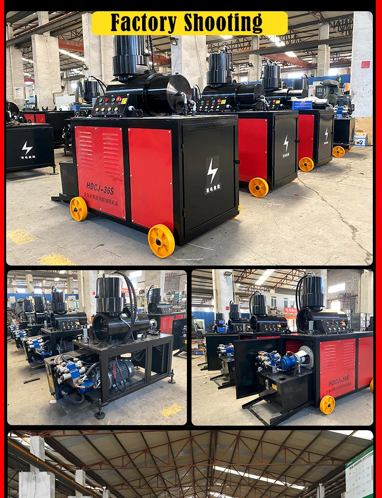 Efficient Automatic Hydraulic Double Cylinder Rebar End Upsetting ...