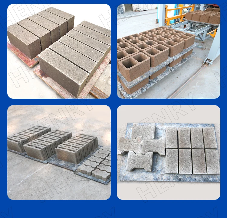 Qtj4-40 Small Interlocking Hollow Brick Machine Cement Concrete Block ...