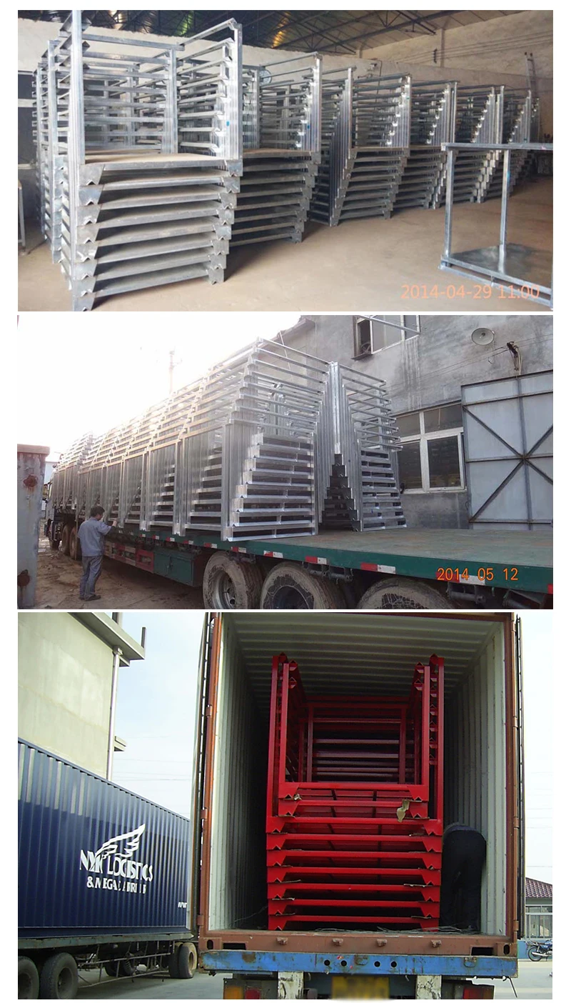 Transport Metal Nestable Intainer Racks Warehouse Storage Steel ...