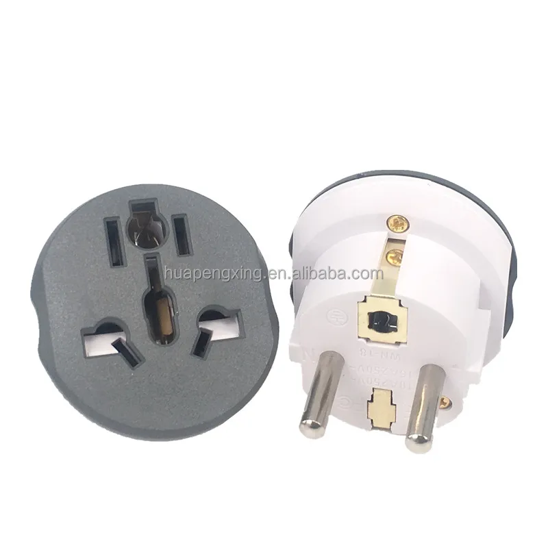 Euro Plug Universal Travel Adapter Converter 10A to 16A for AU, US, UK ...