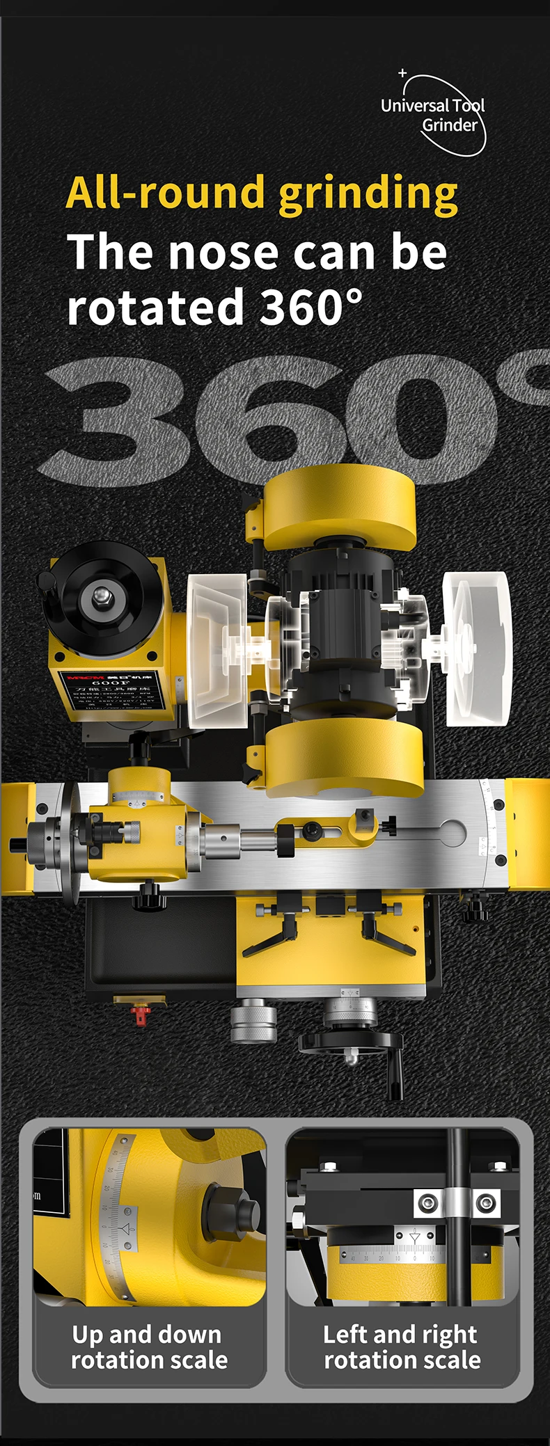 MEIRI MR-600F Universal Tool and Cutter Grinder - Easy to Operate