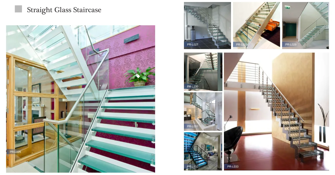Aluminum Stair Stringers - Modern Straight Staircase